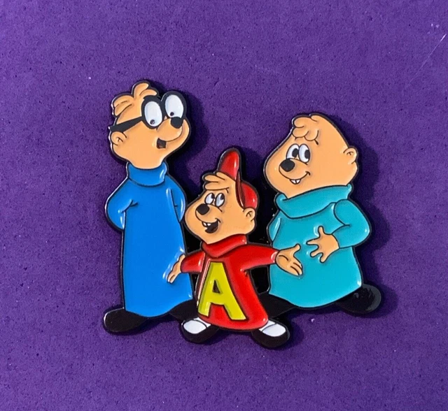 PIN, BADGE, ANSTECKER, Chipmunks, Alvin, Theodore, Simon EUR 7,00 ...