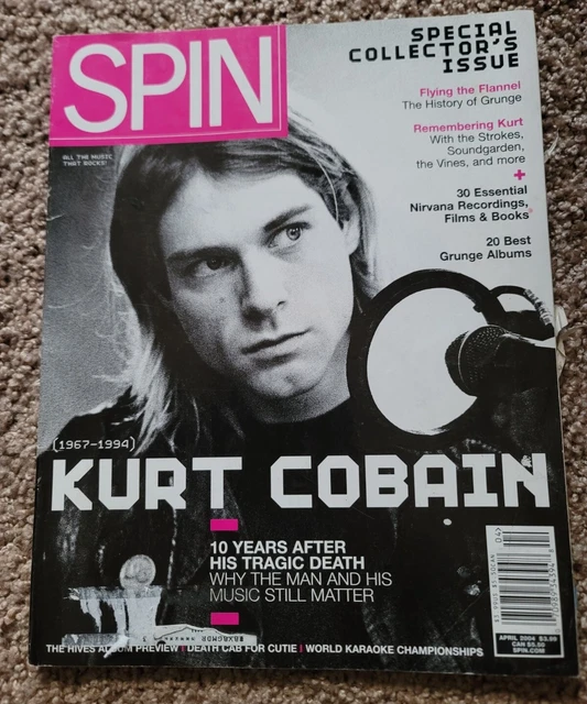 SPIN SONDER SAMMLERAUSGABE April 2004. KURT COBAIN 10 JAHRE DANACH EUR ...