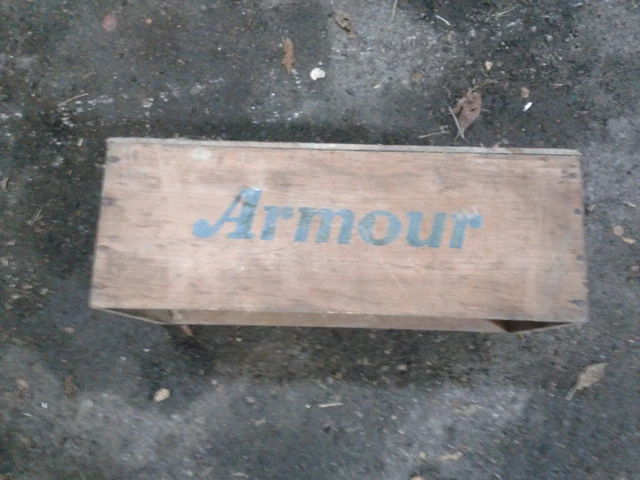 RARE CAISSE BOIS Corned Beef Armour pour ration US WW2 EUR 50,00 ...