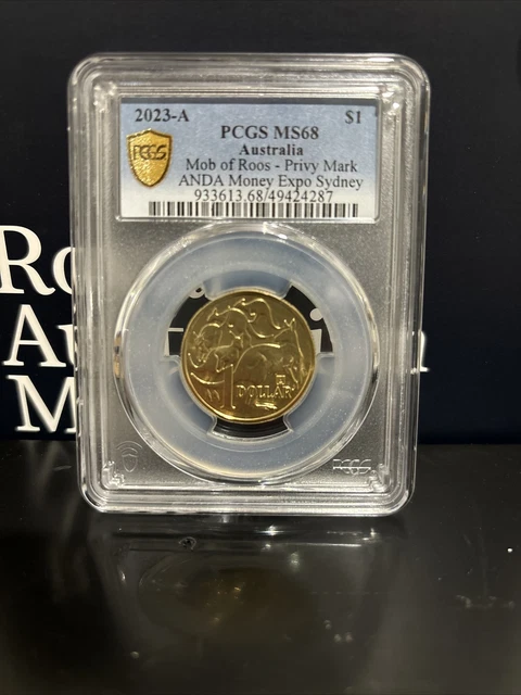 2023 ONE DOLLAR $1 Mob Of Roos Privy Mark ANDA Money Coin PCGS MS68 A Mark $3.00 - PicClick AU
