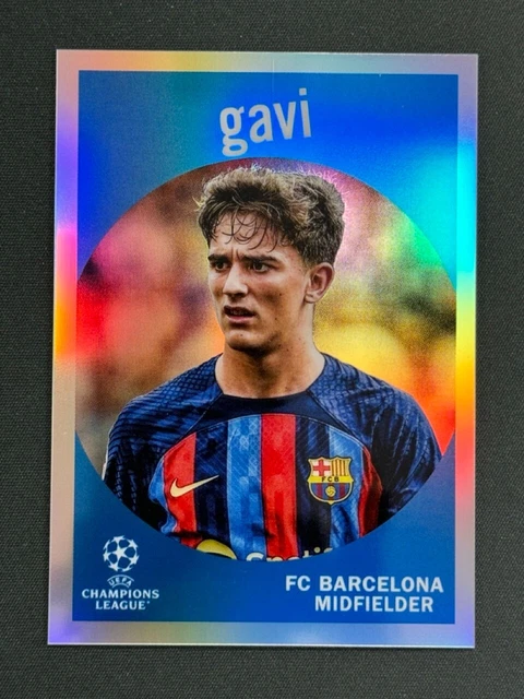 TOPPS CHROME UCC 22/23 - Gavi - #59-9 - 1959 Refractor - FC Barcelona ...