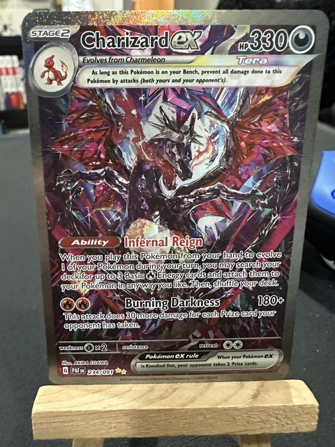 CHARIZARD EX 234/091 Special Illustration Rare - Pokemon Paldean Fates ...
