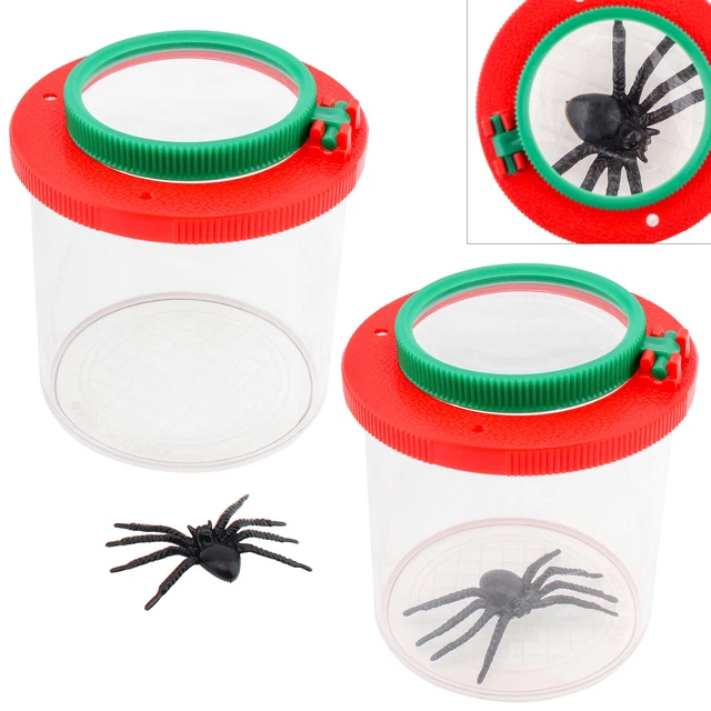 2 PIECE MAGNIFYING Insect Box Critter Insert Bug Viewer Bug Magnifier ...