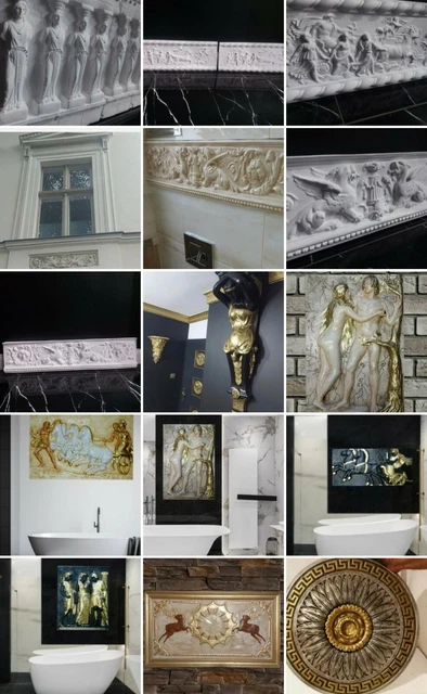 GREEK GODDESS DIANA Stucco Gips Bas Relief Greek Greece Molding £69.16 ...