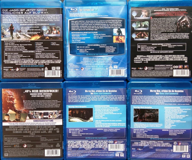 PREDATOR UNCUT 1-4 Alien vs Predator Extended 1+2 Aliens Predators 1-6 ...