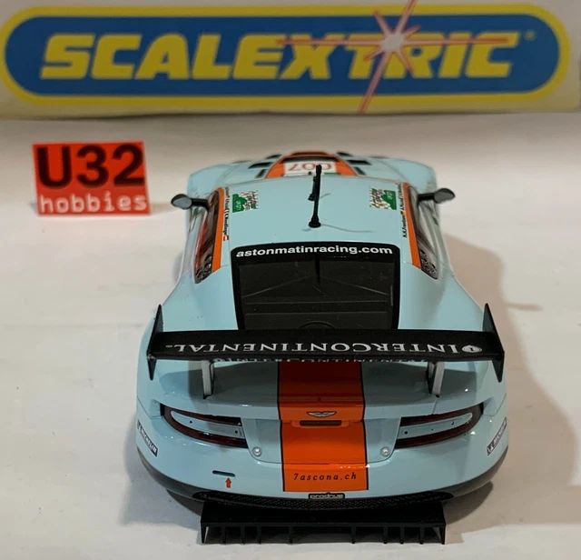 SLOT CAR SCX Scalextric Aston Martin DBR9 007 Rofgo Gulf Scalextric UK ...