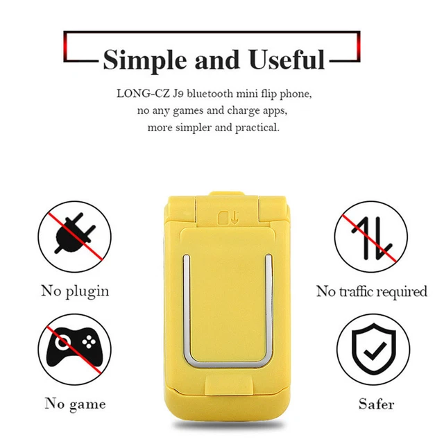 MINI FLIP MOBILE Phone 0.66 Inch Screen BT Dialer Smallest Mobile Phone ...