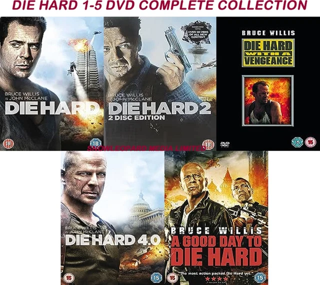 DIE HARD 1-5 DVD COMPLETE COLLECTION ALL 1 2 3 4 5 Film Movie New ...