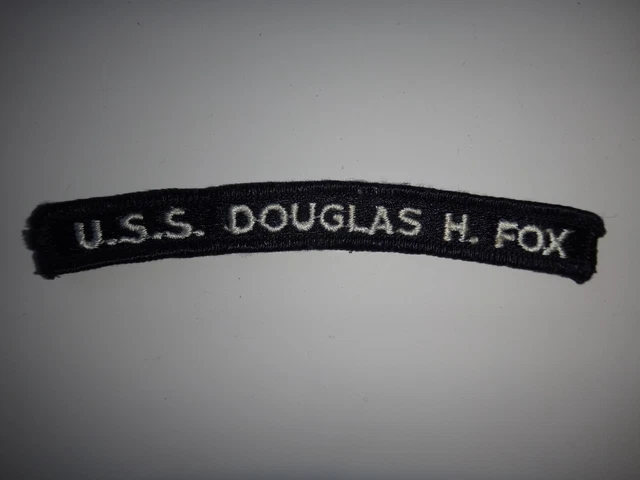 VIETNAM WAR US Navy Rocker Patch USS DOUGLAS H. FOX DD-79 Destroyer £5. ...
