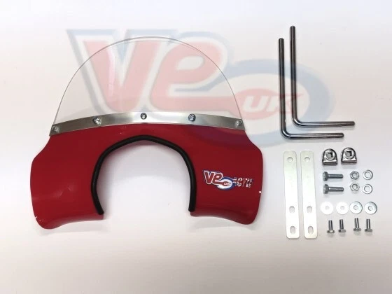 ROYAL ALLOY FLYSCREEN Solid Red Mod GP TG 125 200 300 Round Light Fly ...