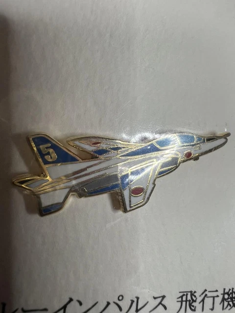 MONO BLUE IMPULSE Airplane Pin Badge Air Self-Defense Force £29.27 ...