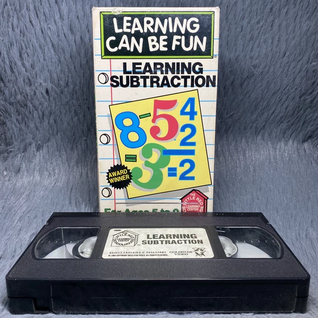 LEARNING CAN BE Fun VHS Tape Learning Counting Ages 3 - 7 Little Red ...