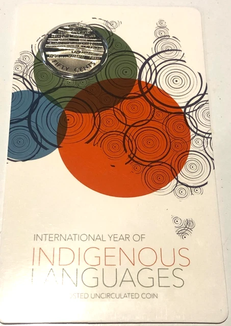 2019 INTERNATIONAL YEAR of Indigenous Languages 50c Frosted Coin (114 ...