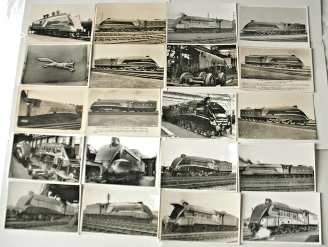 36 PHOTOS OF LNER Class A4 4-6-2s in LNER livery – job lot £24.50 ...