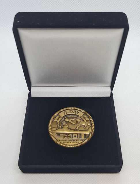 D DAY 80TH Anniversary Commemorative Coin 2024 British UK Commonwealth ...