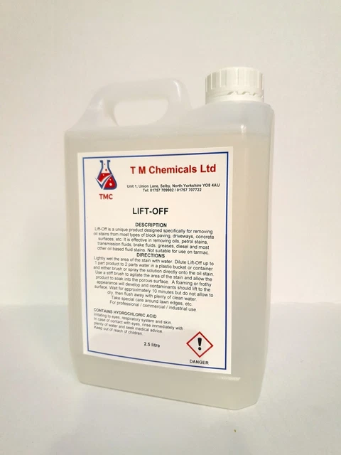 &LIFT OFF& DRIVEWAY Oil Stain & Grease Patch Remover Concentrated 2.5 ...