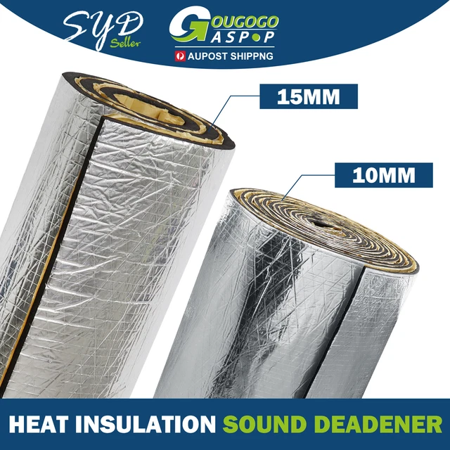 AUTOMOTIVE HEAT PROOF Sound Deadener Foam Materials Noise Blocker Self ...