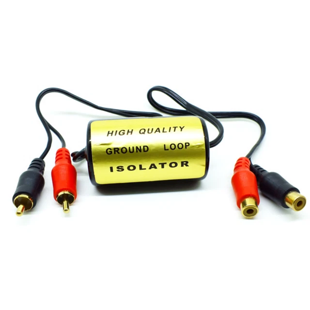 RCA AUDIO NOISE Filter Suppressor Ground Loop Isolator Car & Home ...