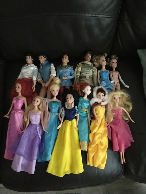 DISNEY PRINCESS BUNDLE. Rapunzel Snow White Cinderella Ariel Naveen ...