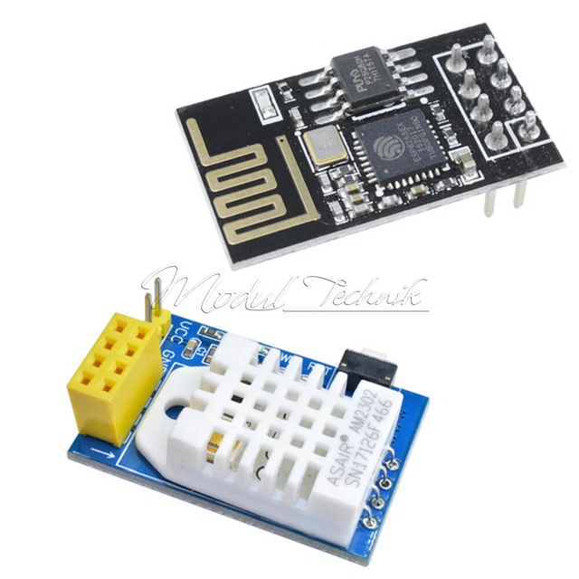 DHT22 AM2302 ESP8266 ESP-01/01S Temperature Humidity Sensor Wifi Shield Module EUR 9,46 ...