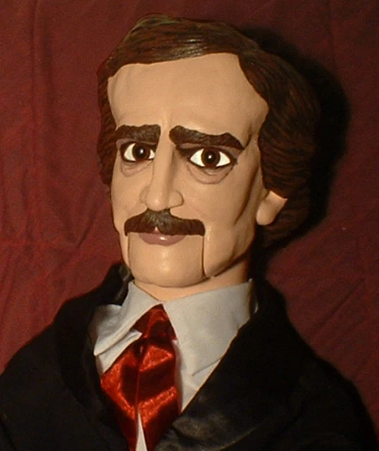 HAUNTED EDGAR ALLAN Poe Ventriloquist doll "EYES FOLLOW YOU" dummy ...