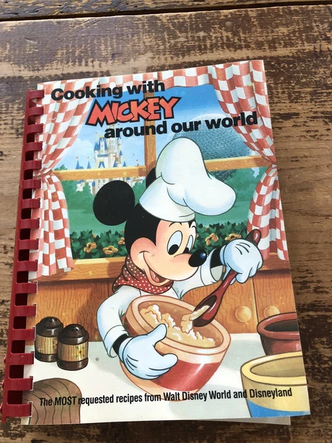 COOKING WITH MICKEY Around the World Vintage Cookbook - 1986 - Walt ...