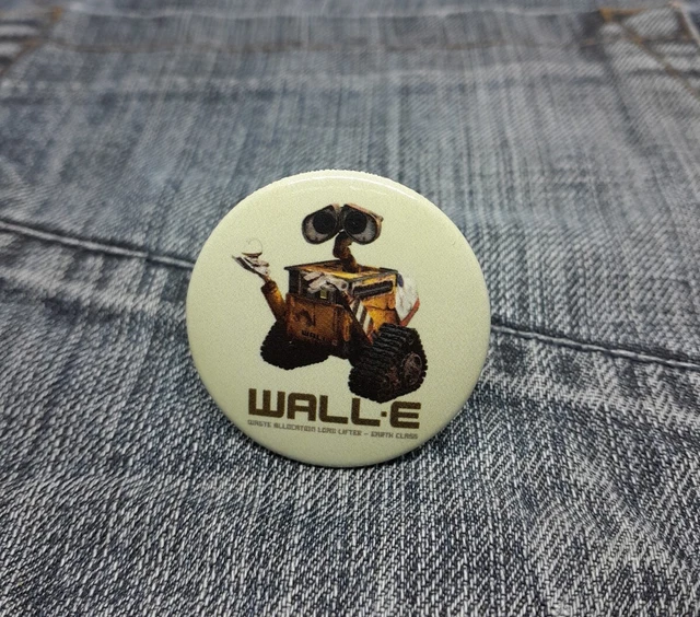 OFFICIAL DISNEY PIXAR "WALL-E" Robot Pin Button Badge (38mm ...