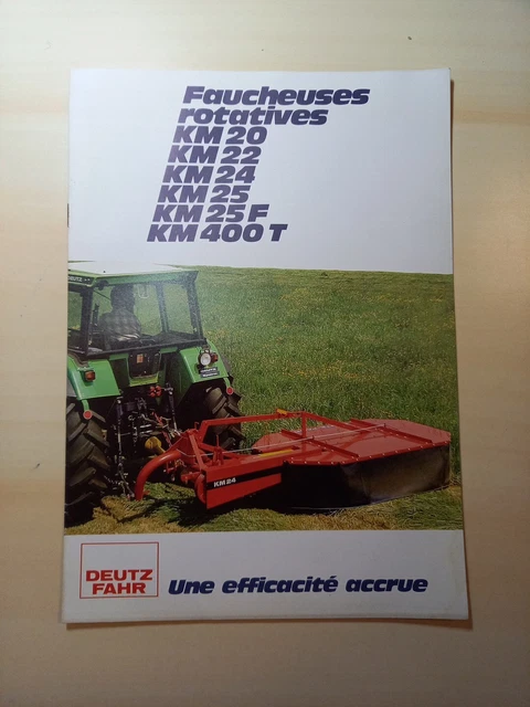 PROSPECTUS BROCHURE TRACTEUR deutz fahr publicité renault ford case ih EUR 4,99 - PicClick FR