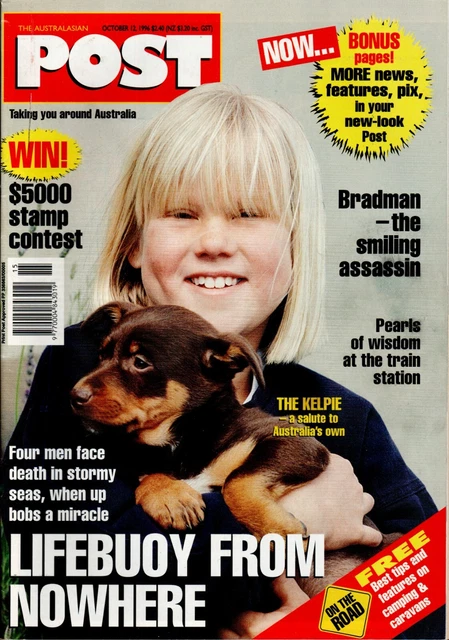 AUSTRALASIAN POST MAGAZINE - October 12, 1996 - Donald Bradman + John ...