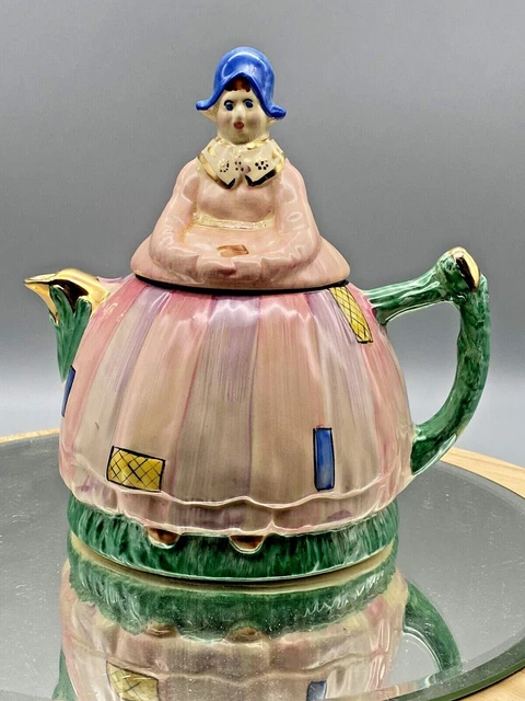 ART DECO ARTHUR Wood Dutch Lady Girl Novelty Teapot £216.00 - PicClick UK
