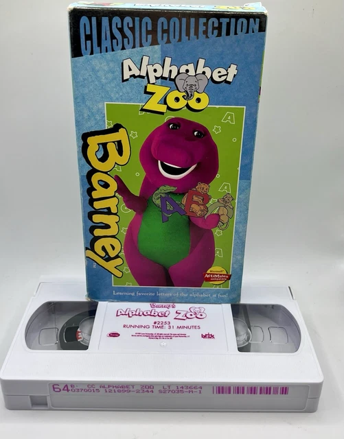 BARNEY - BARNEYS Alphabet Zoo VHS Tape 2000 Classic Collection Cartoon ...