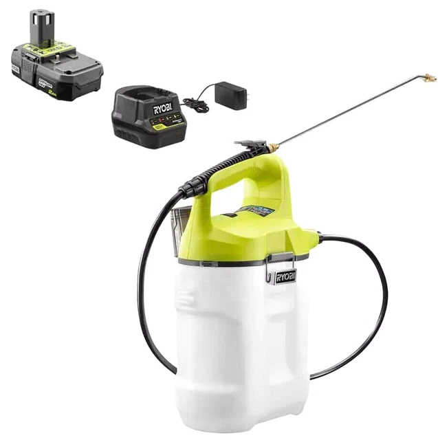RYOBI ONE+ 18V Cordless Battery 2 Gallon Chemical Sprayer FULL KIT $79. ...