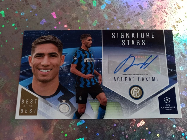 BEST OF THE Best Champions Topps Signature Stars Inter Achraf Hakimi ...