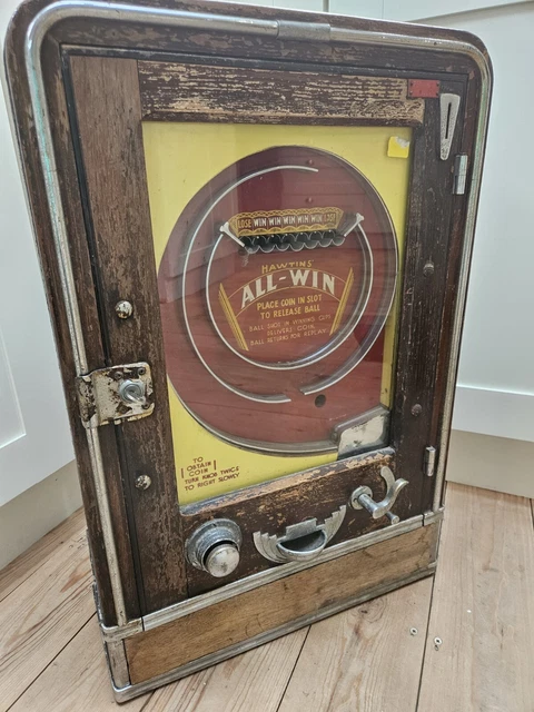 ALL WIN ALLWIN Hawtins slot machine penny arcade Art Deco 1930s £790.00 ...