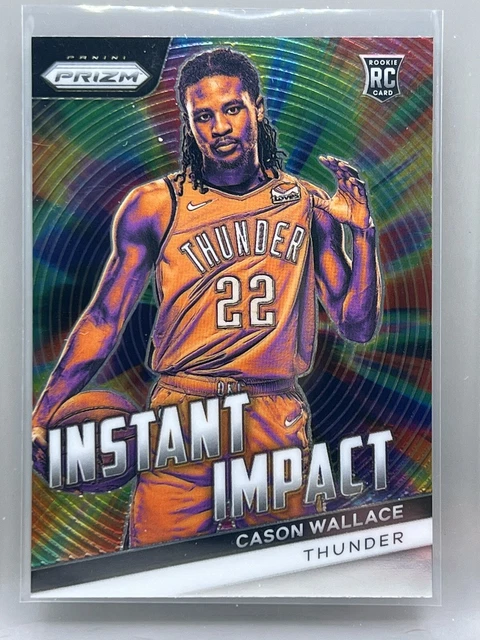 2023-24 PANINI PRIZM Carson Wallace #15 Instant Impact NBA OKC Thunder ...