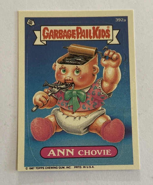 1987 GARBAGE PAIL Kids Series 10 ANN Chovie #392a comme neuf EUR 1,83 ...