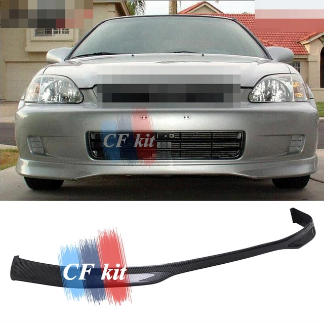 CARBON FIBER TYPE-R Style Front Bumper Lip Spoiler For Honda Civic EK ...