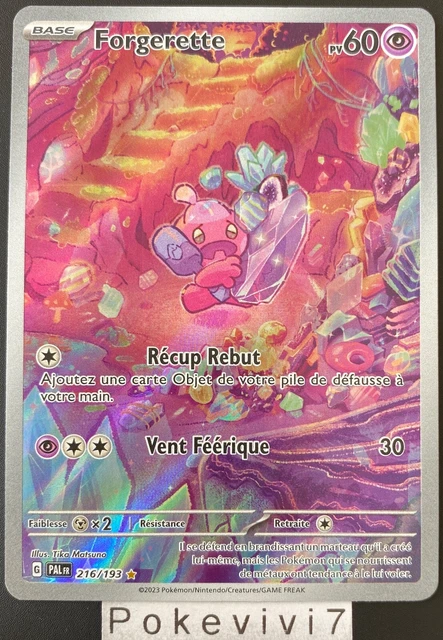 CARTE POKEMON FORGERETTE 216/193 Holo Secrète EV2 Ecarlate et Violet ...