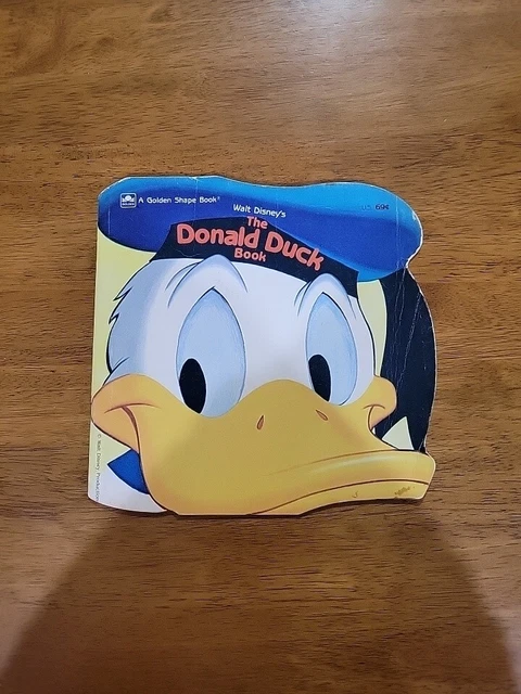 VINTAGE- WALT DISNEY'S The Donald Duck Book, a Golden Shape Book, 1964 ...