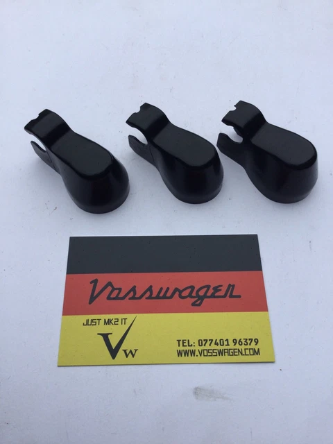 GENUINE VW GOLF MK2 GENUINE REAR WINDSCREEN WIPER ARM 22mm NUT COVERS ...