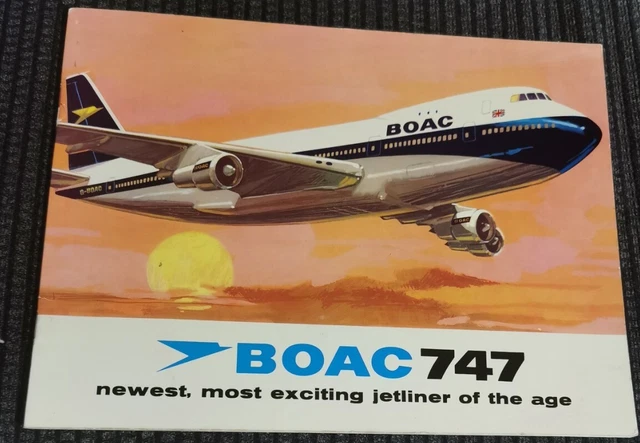 BOAC 747 AIRCRAFT Airliner Large Prestige Brochure 1969 £89.99 ...