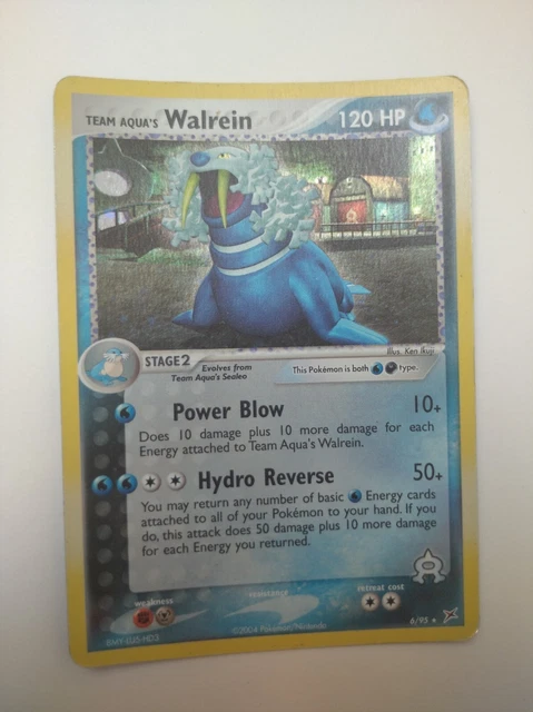 CARTA POKEMON ® Walrein Set Team Aqua v Team Magma 6/95 ® Eng Holo Rare EUR 5,00 - PicClick DE