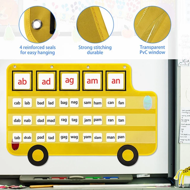 CLASSROOM POCKET CHART for Homeschool Office Home Activities Teacher ...