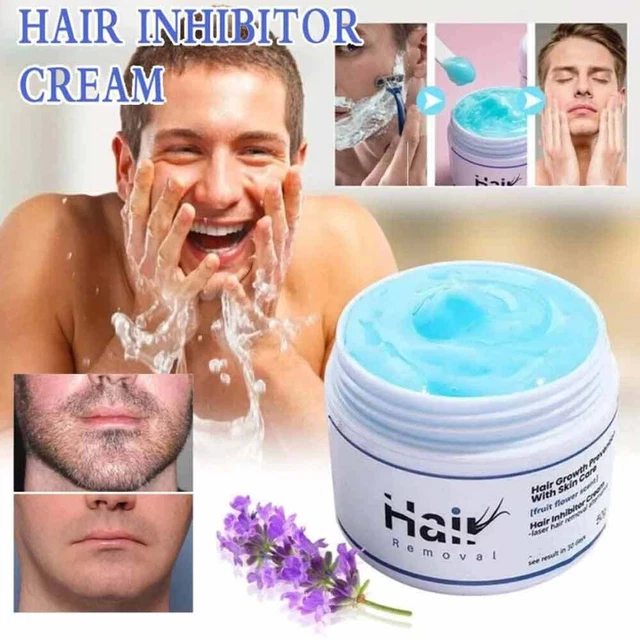 NEW PAINLESS PERMANENT Hair Removal Cream Stop Hair Growth Inhibitor ...