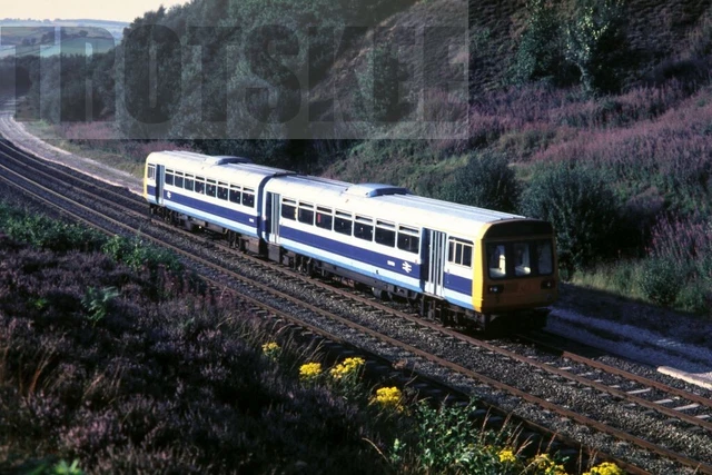 35MM SLIDE BR British Rail DMU Class 142 142062 Buxworth 1989 Original ...