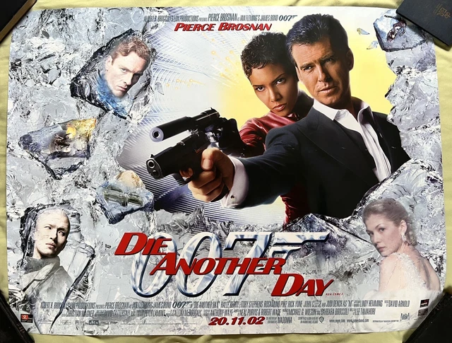 DIE ANOTHER DAY original UK QUAD movie poster JAMES BOND 007 Pierce Brosnan £29.99 - PicClick UK