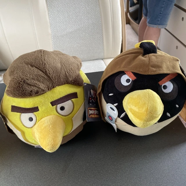 ANGRY BIRDS STAR Wars 8" Plush Soft Toy Han Solo And Oby New With Tags ...