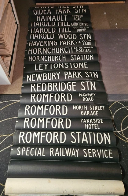 LONDON TRANSPORT BUS Destination Blind DMS Fleetline North Street ...