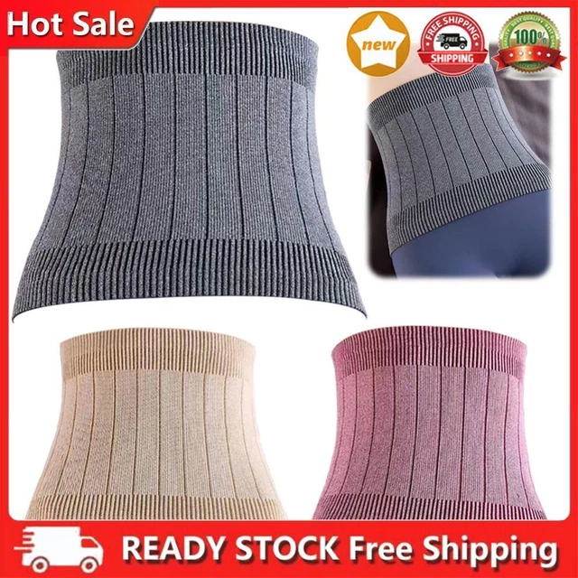 SLIMMING TUMMY BAND Elastic Thermal Waist Shaping Belt Waist Support ...