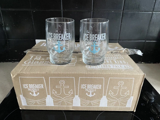 ICE BREAKER GREEN king pint Glass Box Of 12 Brand New £59.00 - PicClick UK